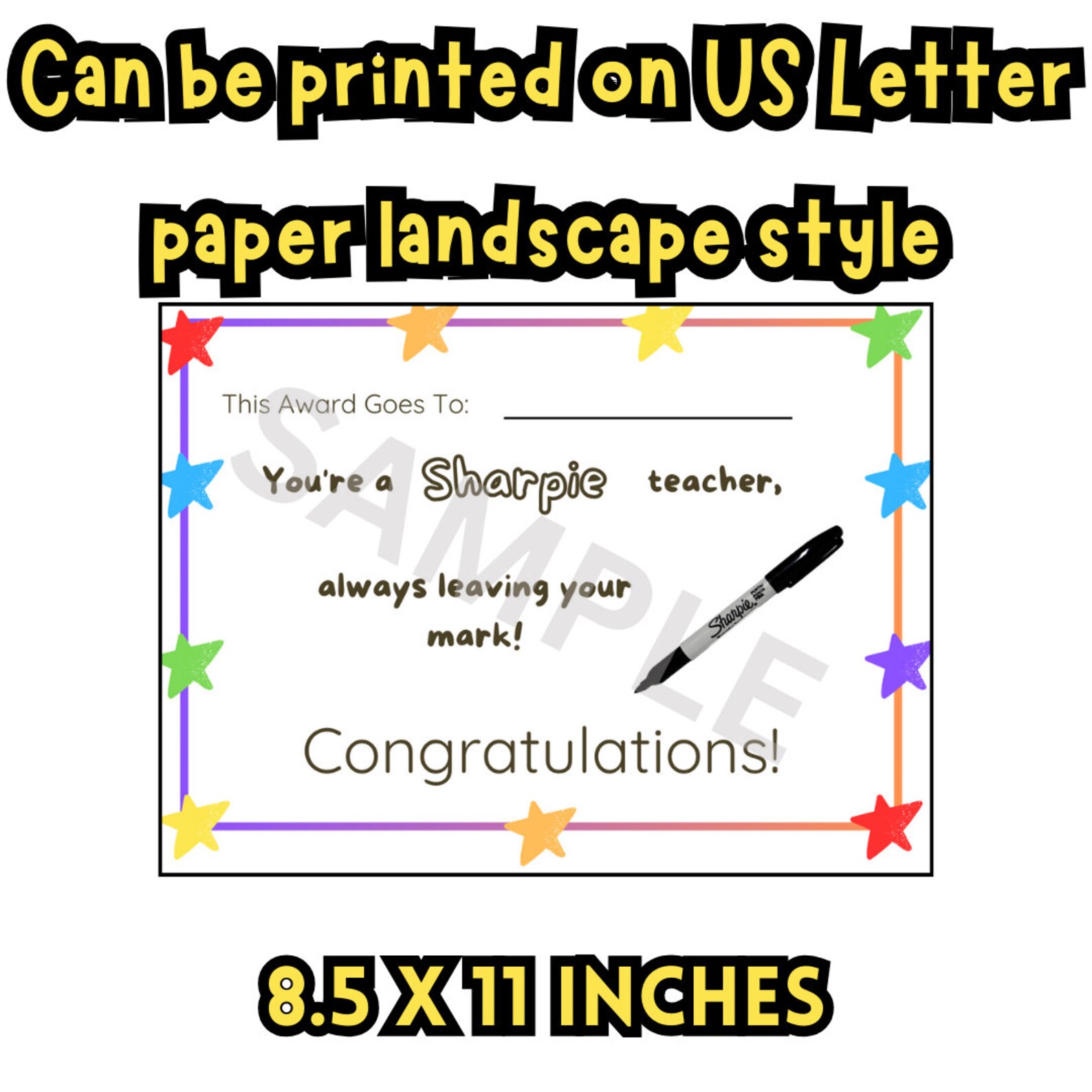 Teacher Appreciation Certificate | Teacher Appreciation Week Award for ...