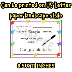 Teacher Appreciation Certificate | Teacher Appreciation Week Award for ...