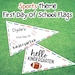 Sports-theme First Day of School Flag | Back to School Sign | Printable ...