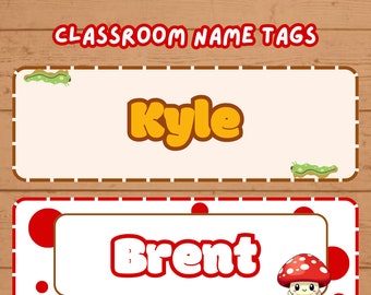 Boho Classroom Name Tags | Fall Classroom Labels | Elementary School ...