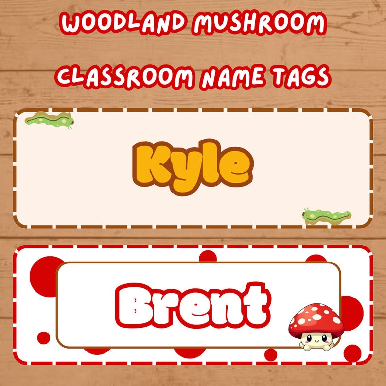 Classroom Name Tags | Fall Classroom Labels | Elementary School Name ...