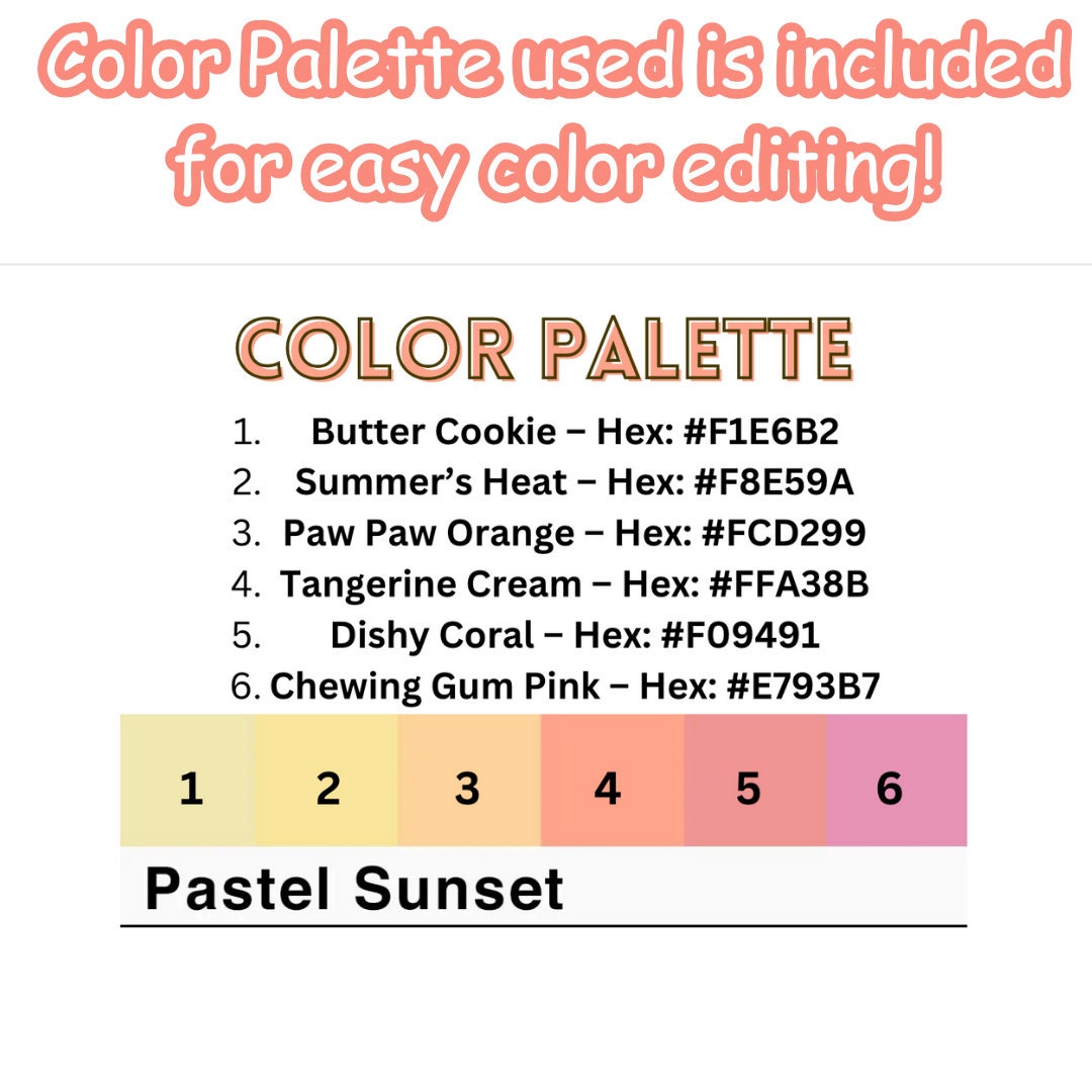 Sunset Pastel Theme Slides Template | Powerpoint and Canva Slides ...
