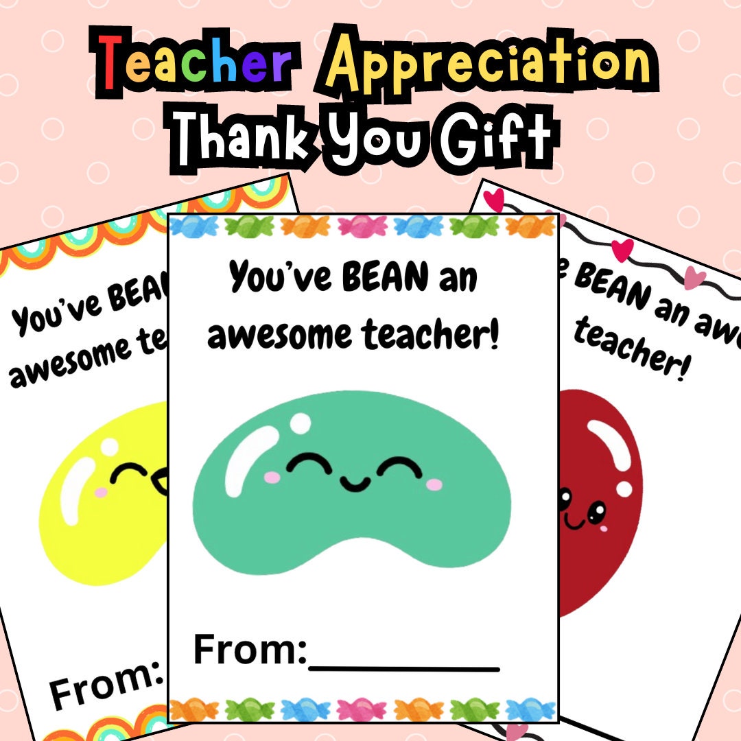 Teacher Thank You Gift | Teacher Appreciation Week | Thank You Card ...