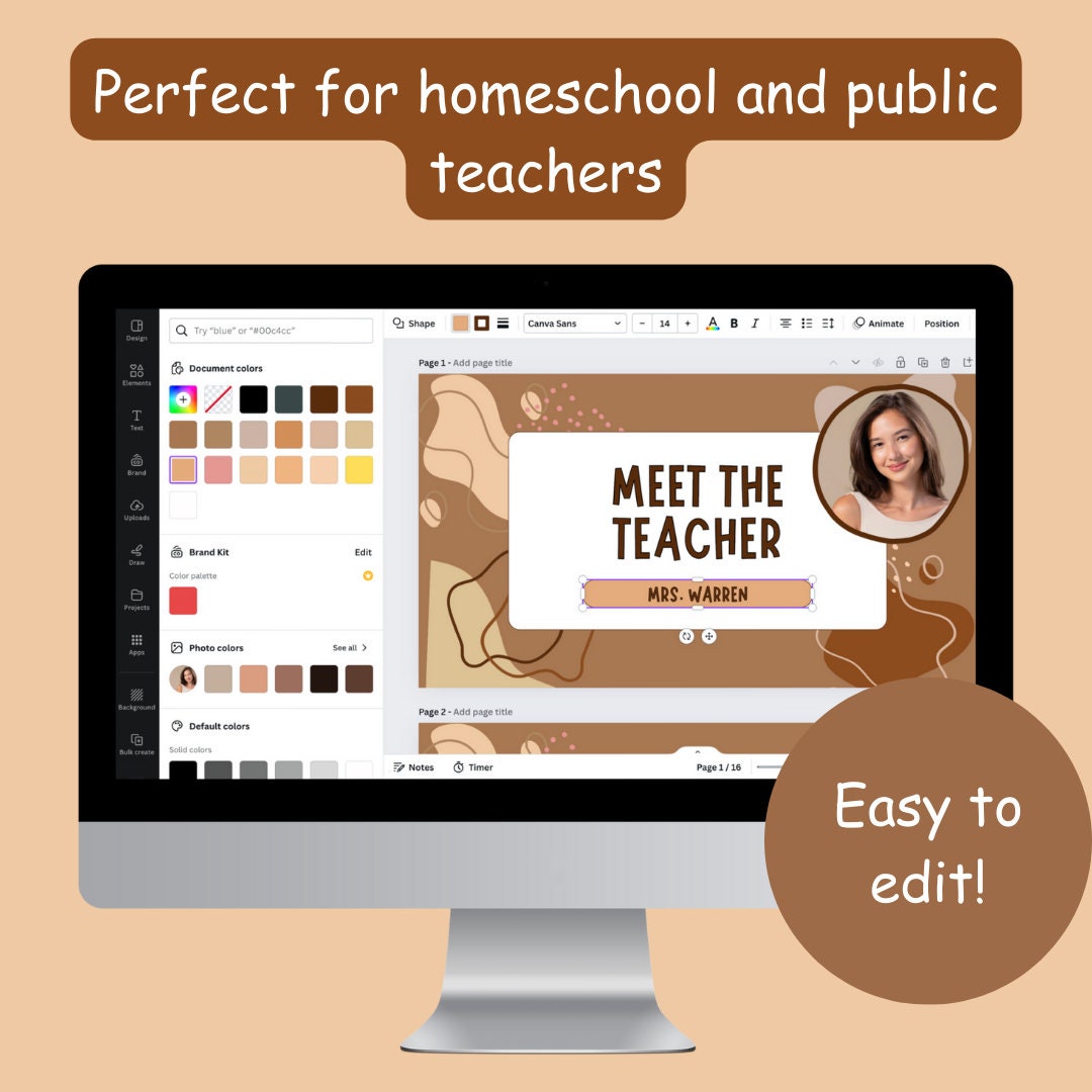 Boho Meet the Teacher Slides| Classroom Slides | Daily Slides | Slides ...