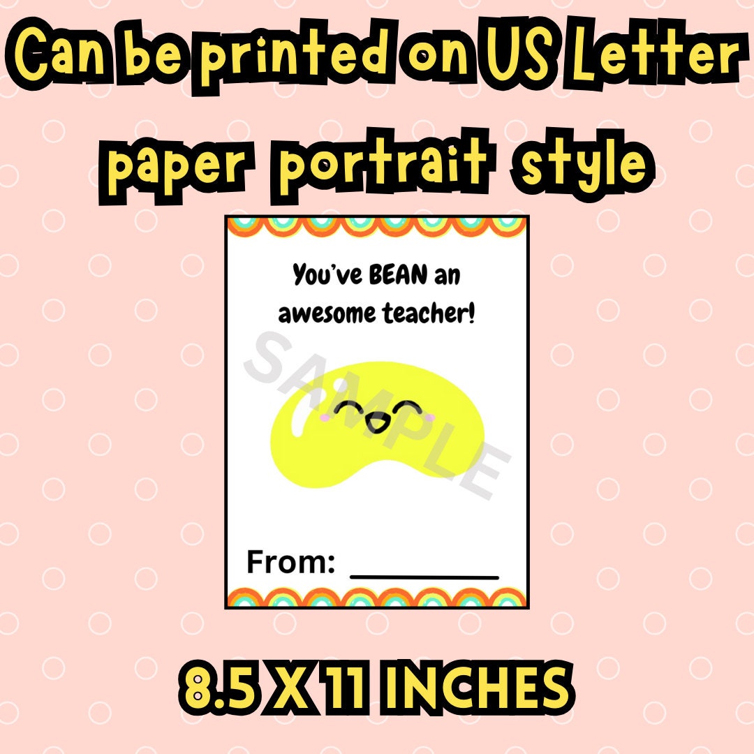 Teacher Thank You Gift | Teacher Appreciation Week | Thank You Card ...