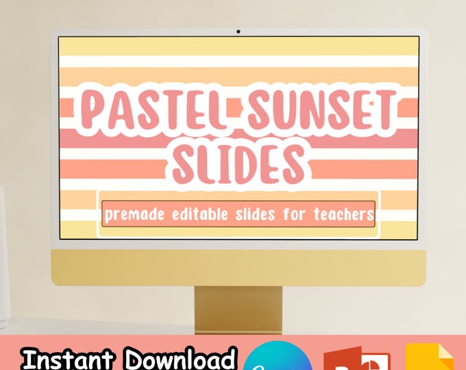 EDITABLE Classroom Slides Template | Boho Art Slides | 20 Canva ...