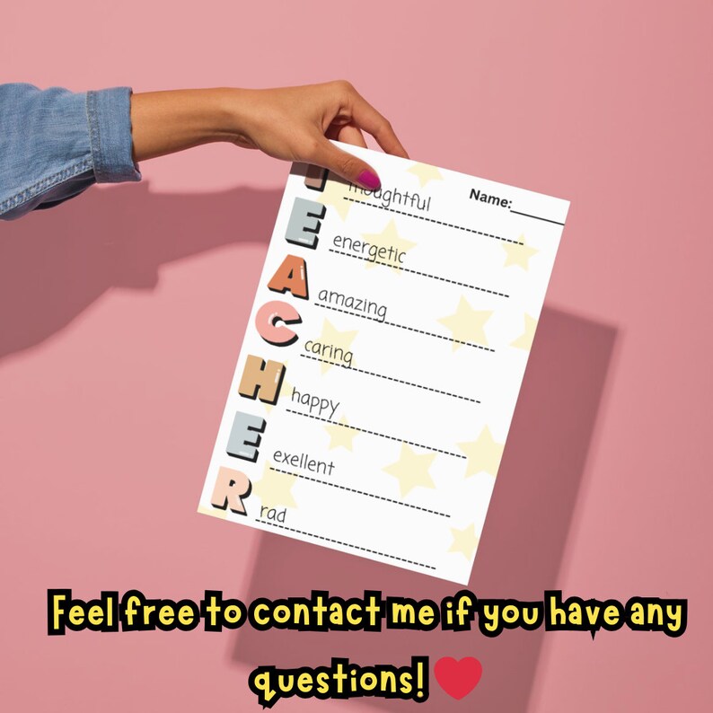 Teacher Gift for Students | Teacher Appreciation Week Gift for Teachers ...