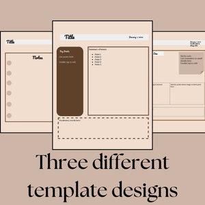 Aesthetic Student Digital Notebook | Notes Template for Students ...