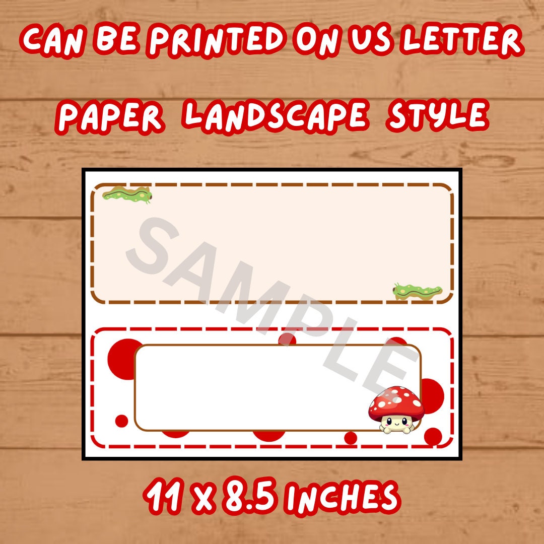 Classroom Name Tags | Fall Classroom Labels | Elementary School Name ...