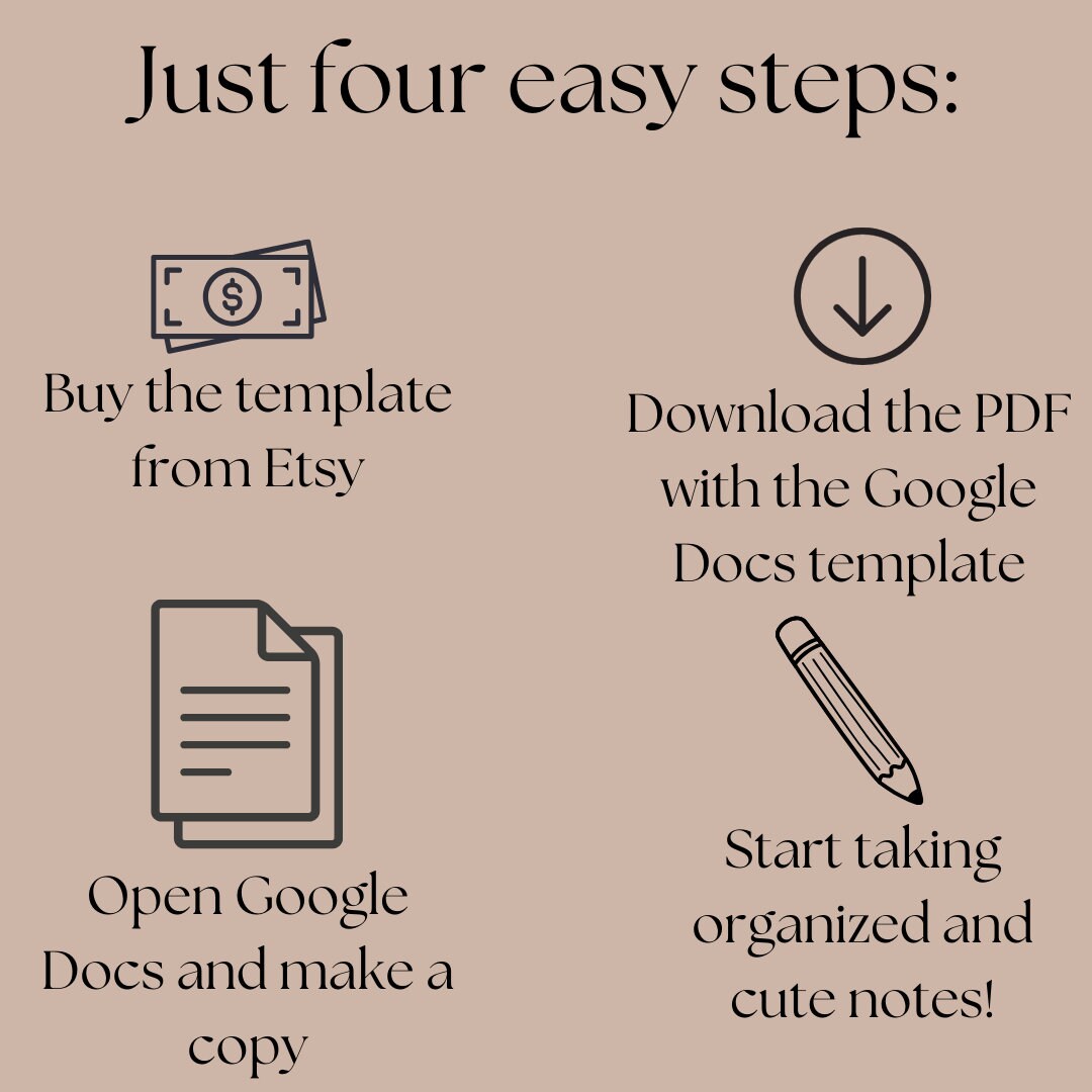 Aesthetic Student Digital Notebook Notes Template for Students Student ...