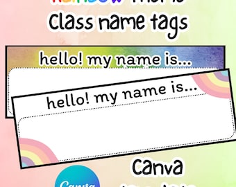 Retro Neon 90's Theme Name Tags Name Labels Back to School Printable ...
