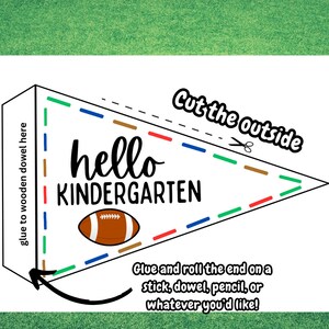 Sports-theme First Day of School Flag | Back to School Sign | Printable ...