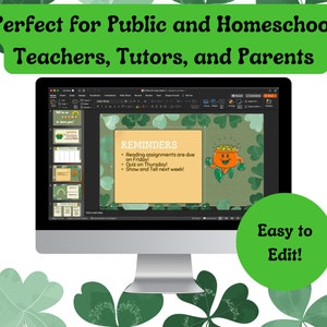 St. Patrick's Day Slides Template | Editable Classroom Slides | Google ...