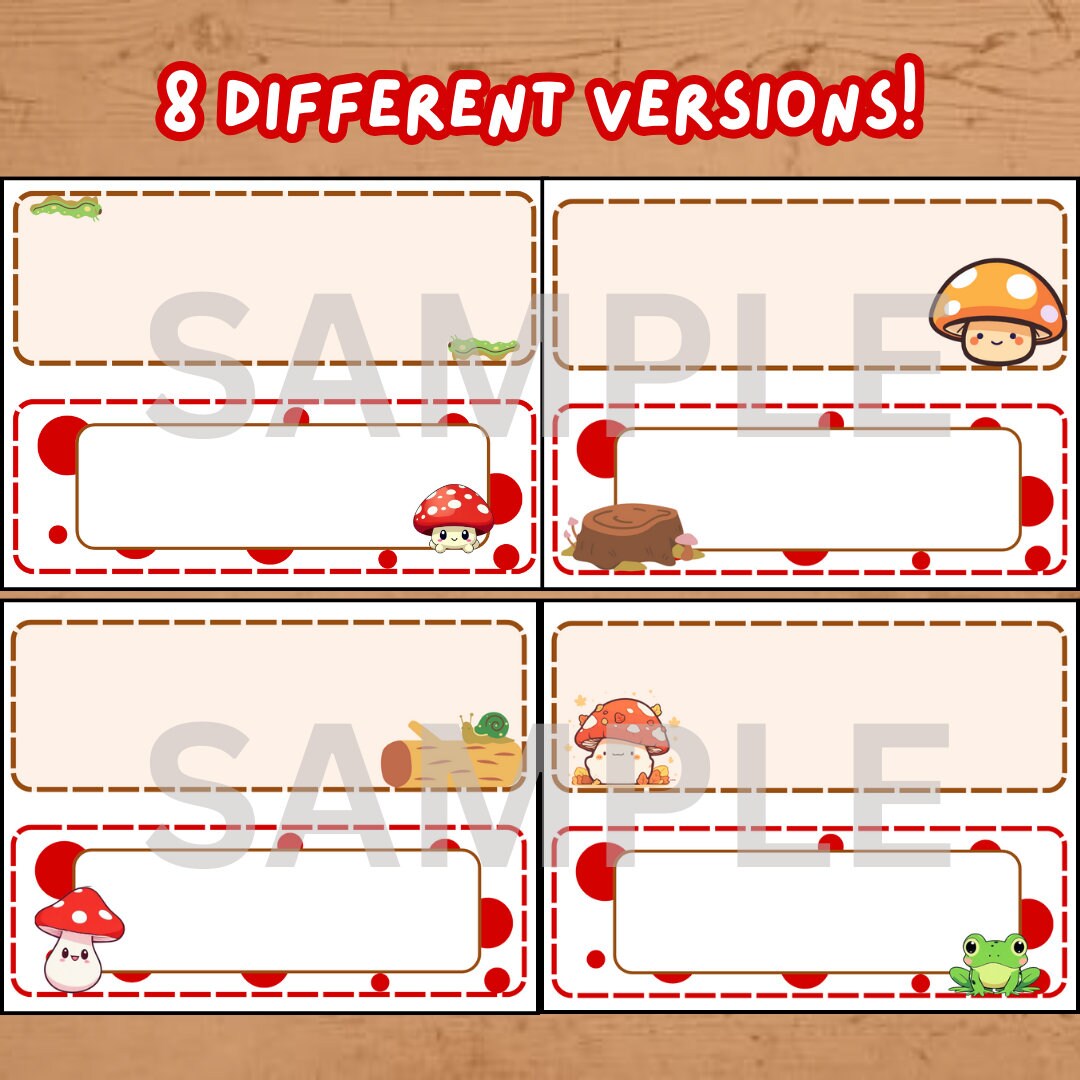 Classroom Name Tags | Fall Classroom Labels | Elementary School Name ...