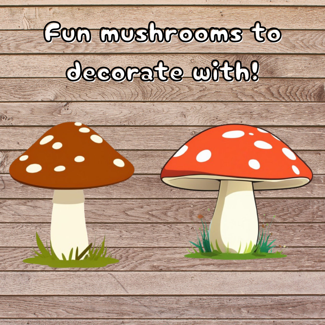 Mushroom Spring Bulletin Board | Cute Bulletin Board Decor | Bulletin ...