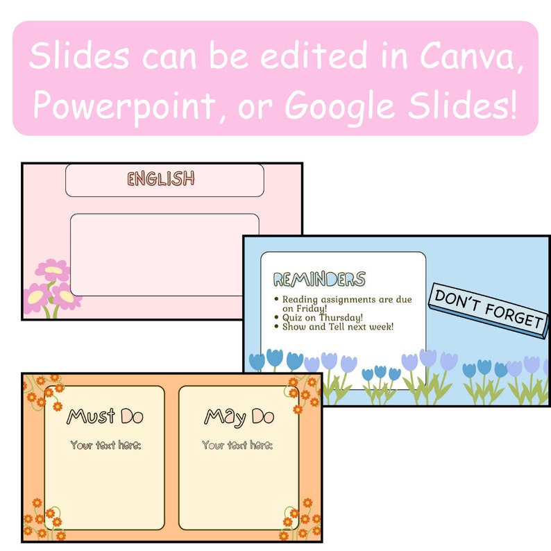 Spring Classroom Google Slides and Canva Template for Teachers | Spring ...