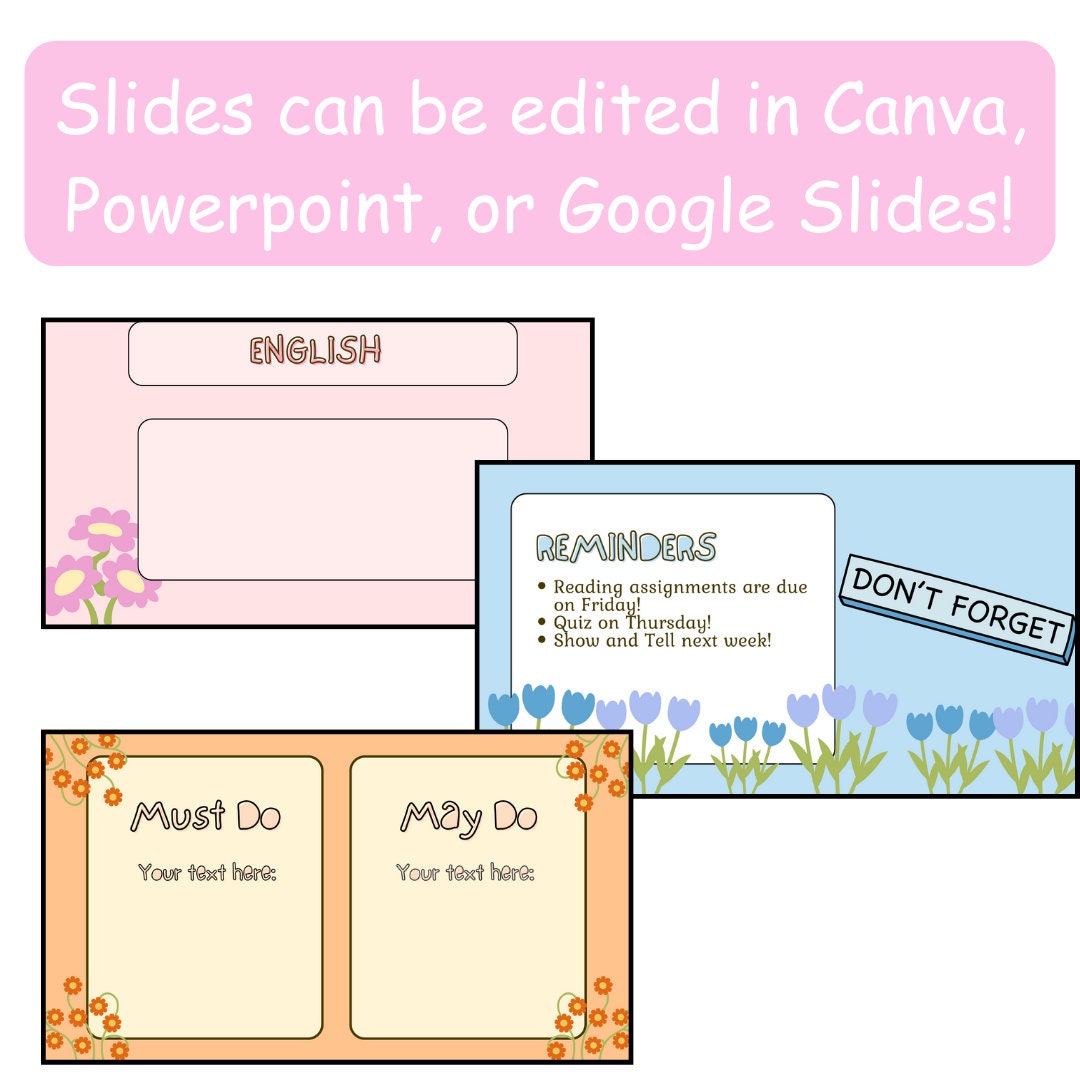 Spring Classroom Google Slides and Canva Template for Teachers | Spring ...