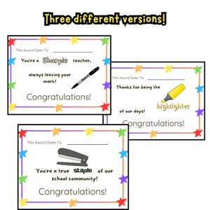 Teacher Appreciation Certificate | Teacher Appreciation Week Award for ...