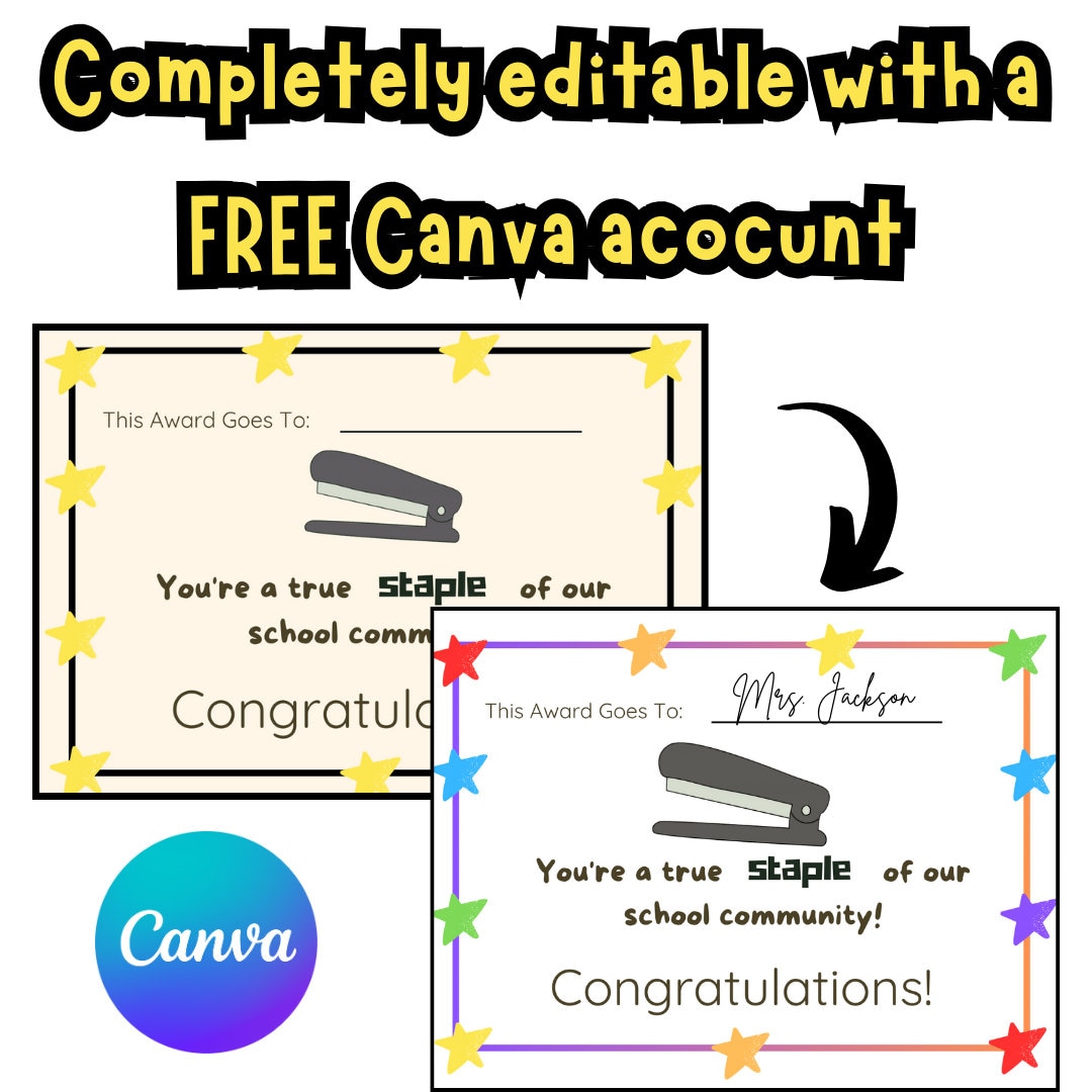 Teacher Appreciation Certificate | Teacher Appreciation Week Award for ...