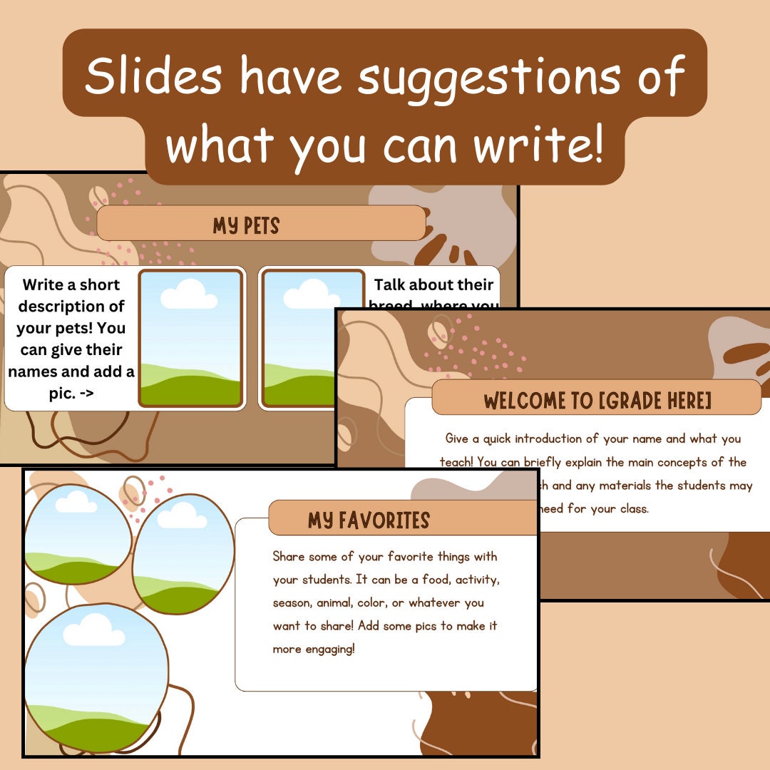 Boho Meet the Teacher Slides| Classroom Slides | Daily Slides | Slides ...