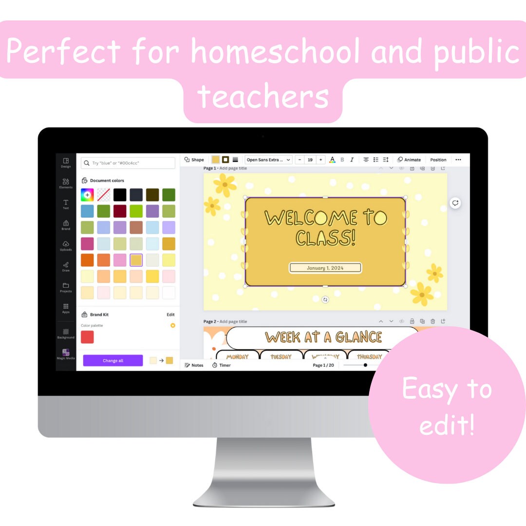 Spring Classroom Google Slides and Canva Template for Teachers Spring ...