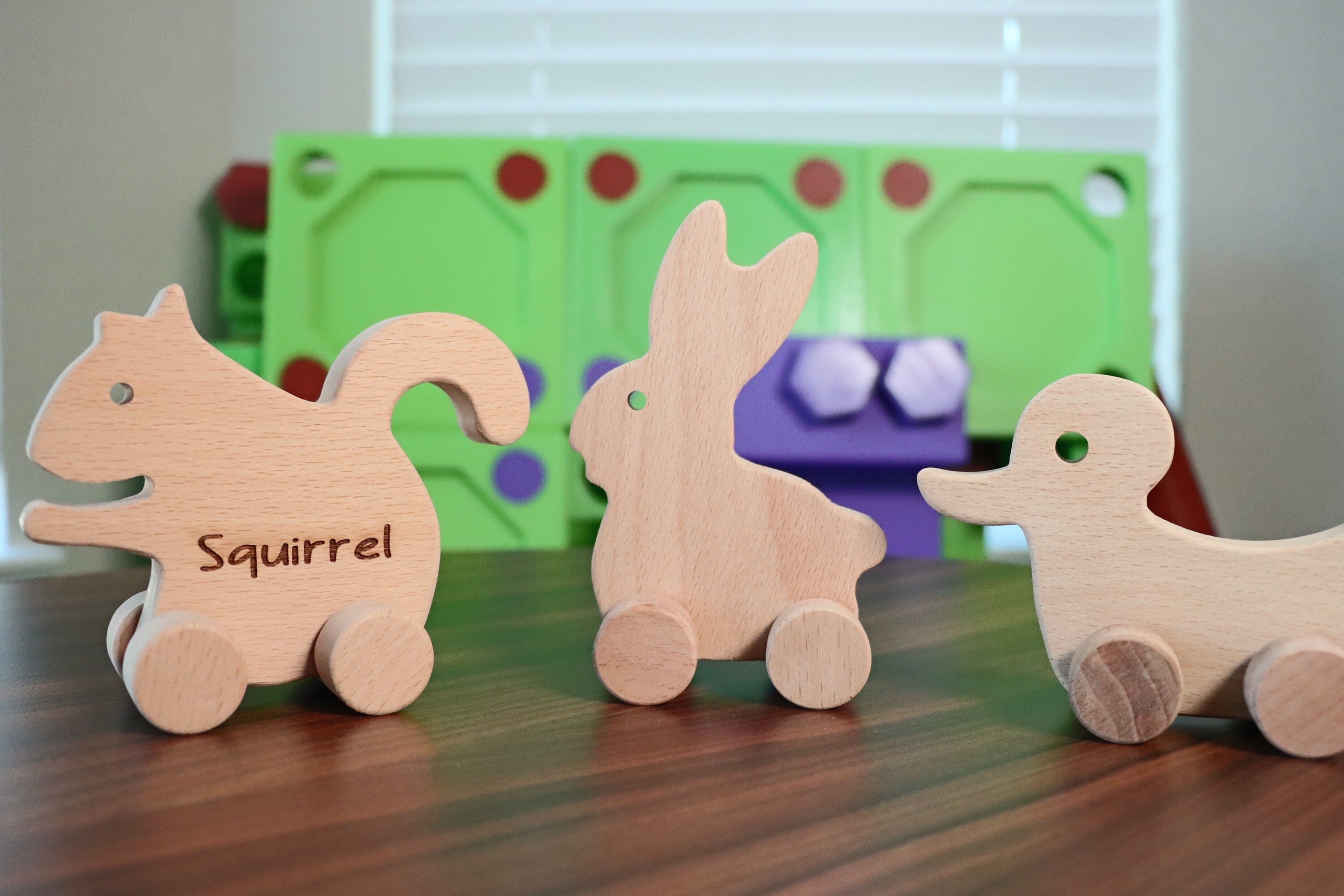 Wooden TURTLE Push Toy, Waldorf and Montessori Animal Toy. Personalized ...