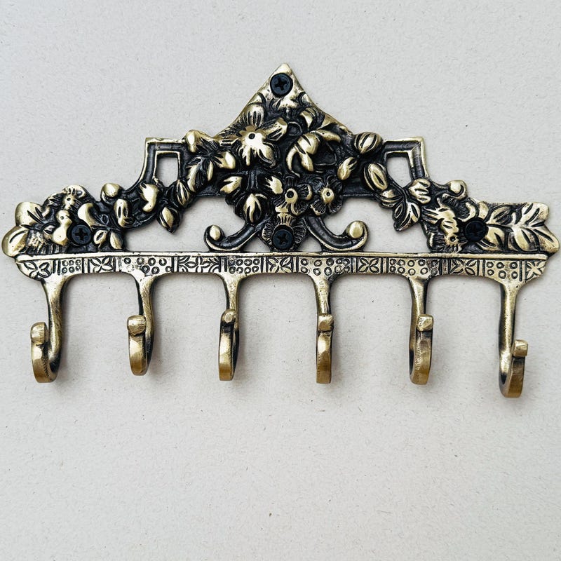 Brass Victorian Key Hanger - Etsy UK