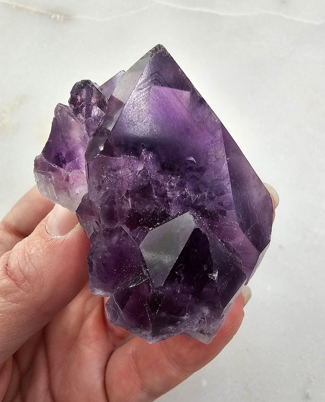 High Grade Amethyst Elestial Points - Etsy
