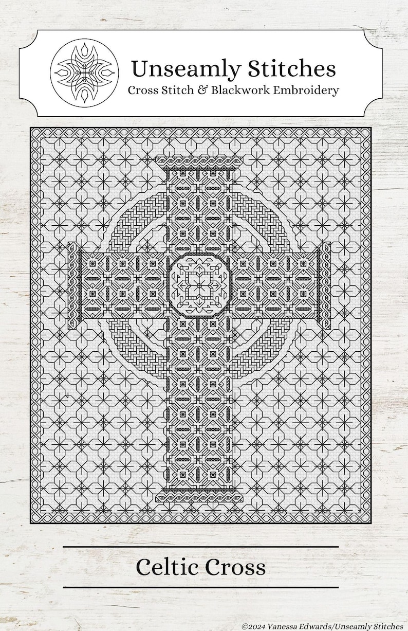 Celtic Cross Blackwork Pattern - Etsy