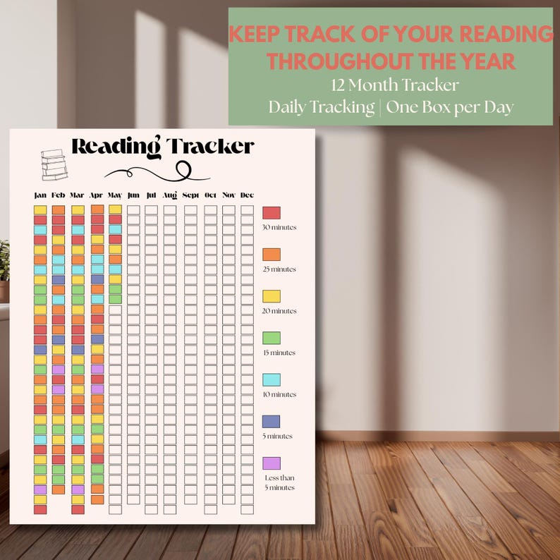Reading Tracker | PRINTABLE Journal Page | Planner Page | Book Journal ...