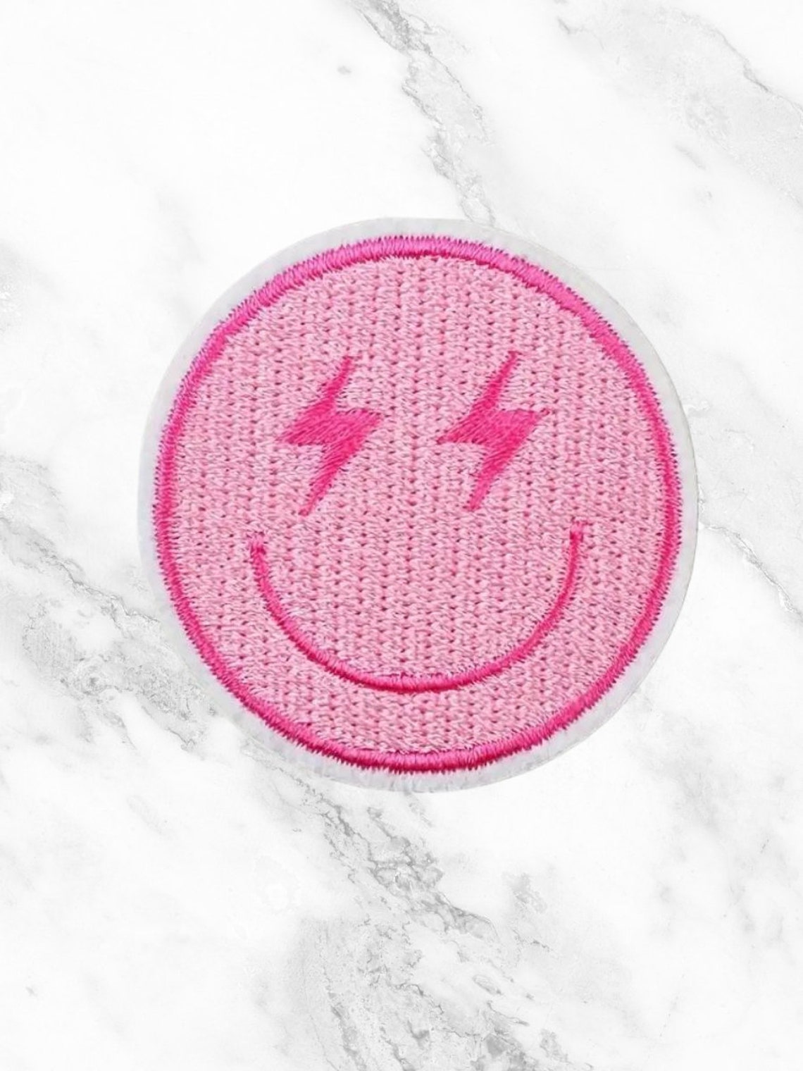 Lightning Bolt Eye Smiley Face Custom Hat Patch - Etsy