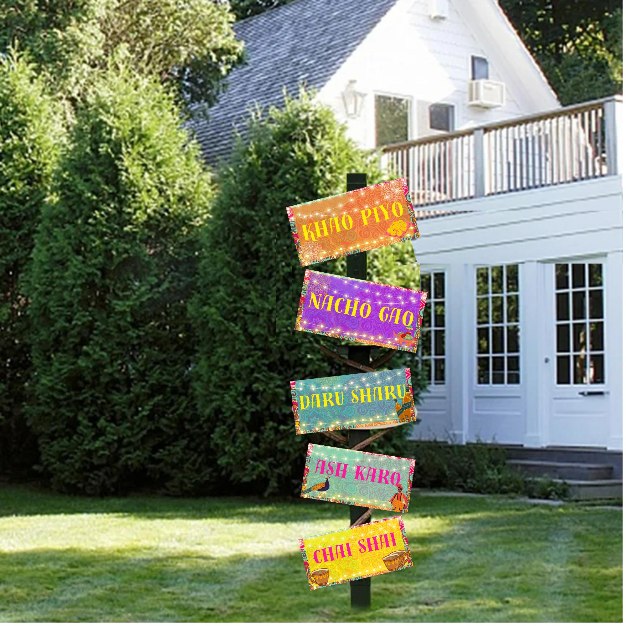 Indian Wedding Sangeet Jago Sign Printable at Home - Khao Piyo Ash Karo ...