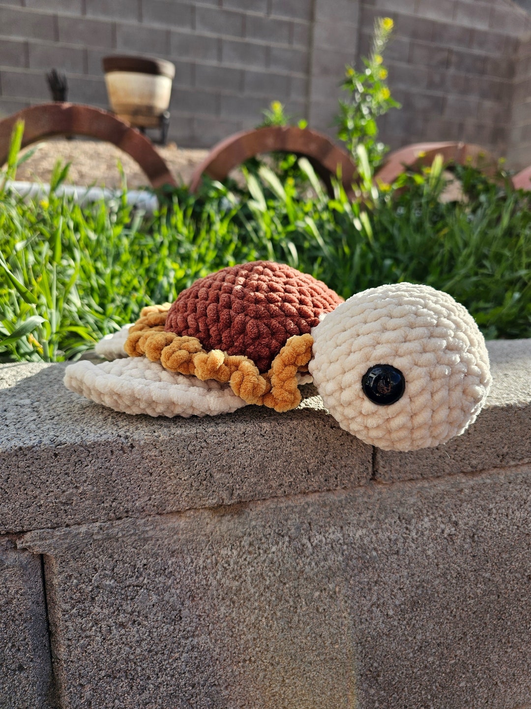 Handmade Crochet Turtle - Etsy
