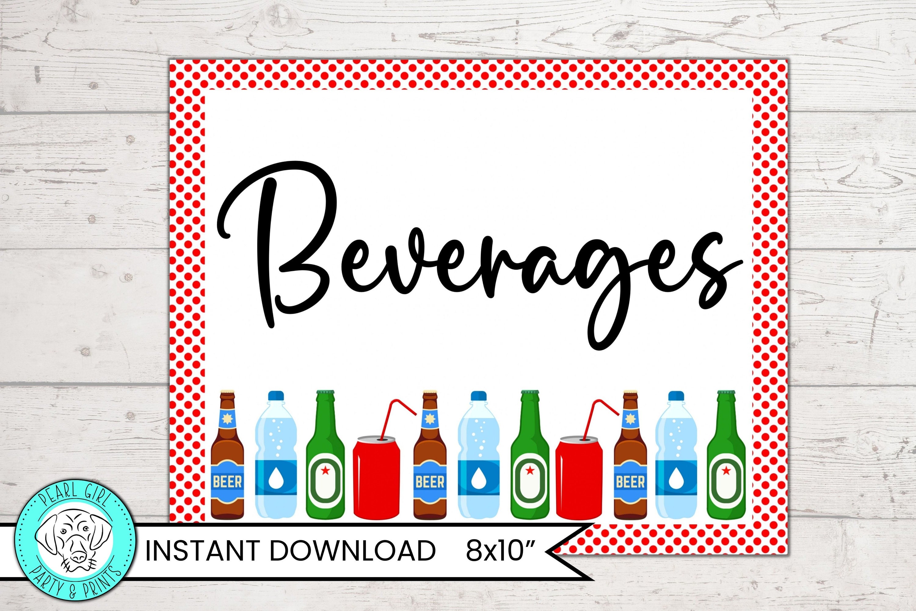 BBQ Party Signs, Barbeque Signs, Food Signs, Barbeque Food Signs ...