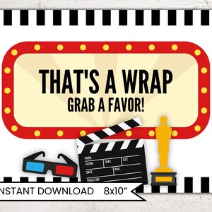 Movie Night Party Signs, Movie Night Birthday, Backyard Movie Night ...