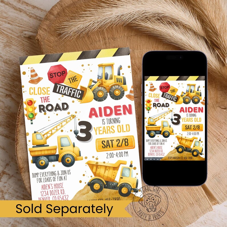 Construction Birthday Sign, Construction Birthday Welcome Sign ...