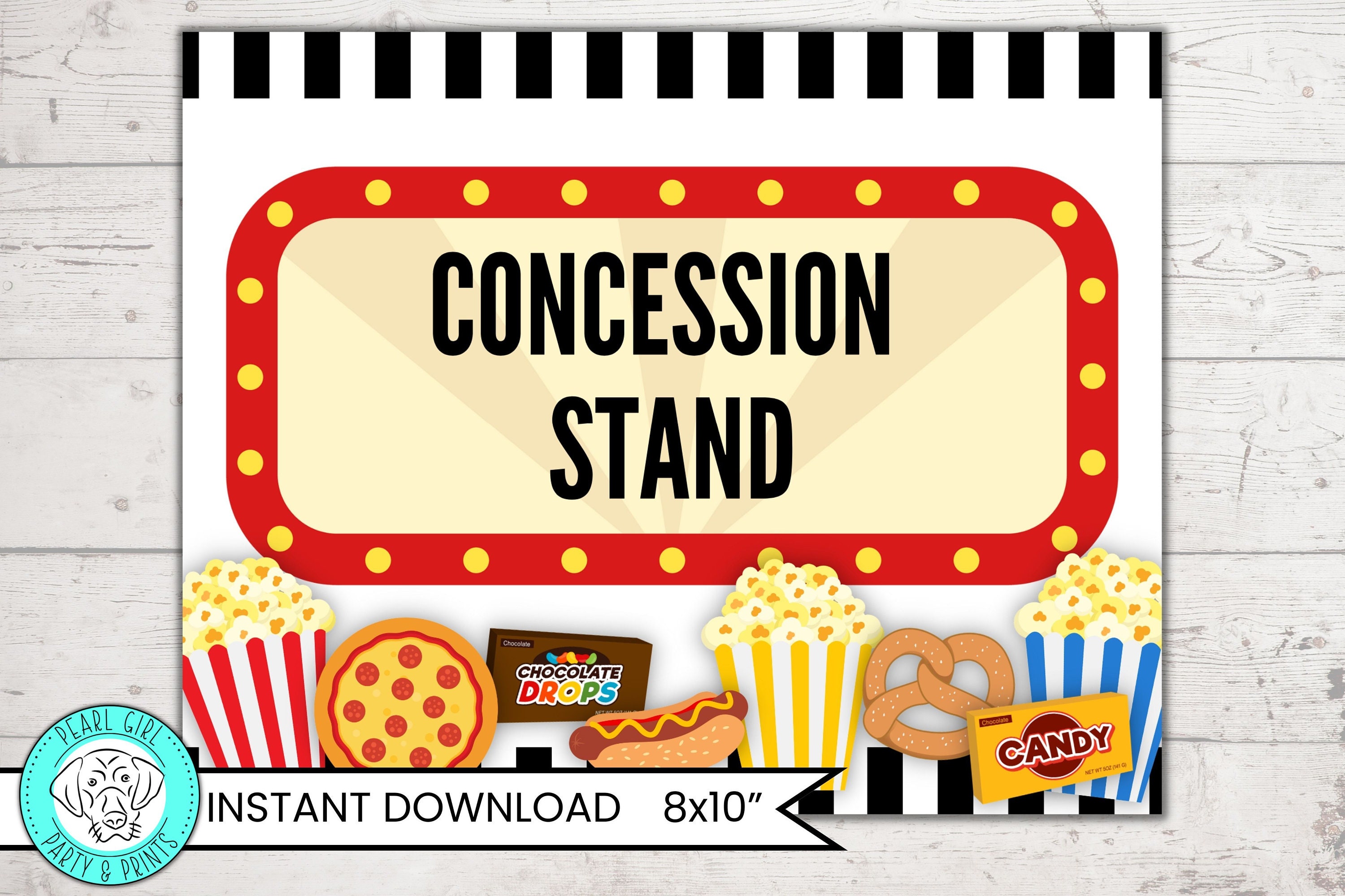 Movie Night Party Signs, Movie Night Birthday, Backyard Movie Night ...