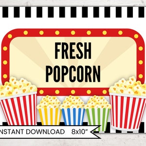 Movie Night Party Signs, Movie Night Birthday, Backyard Movie Night ...