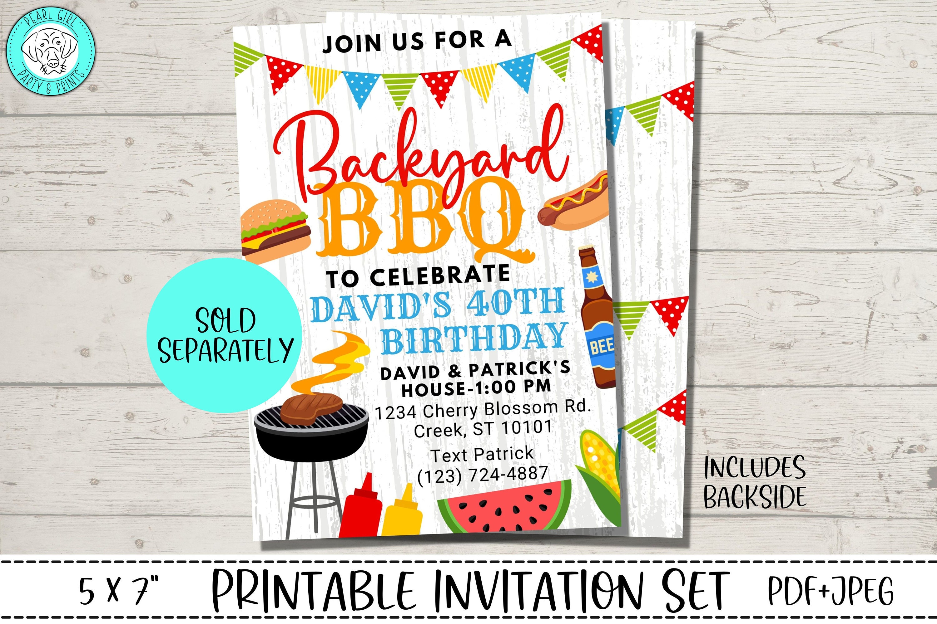 BBQ Party Signs, Barbeque Signs, Food Signs, Barbeque Food Signs ...