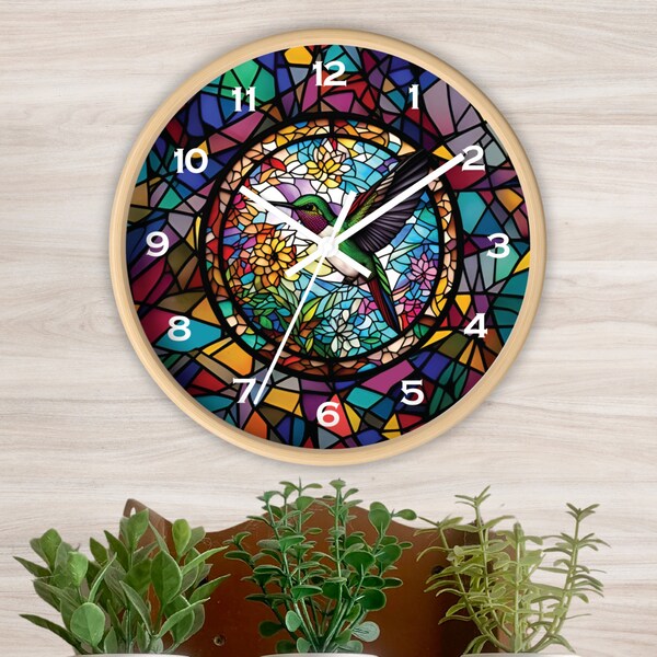 Stained Glass Clock - Etsy