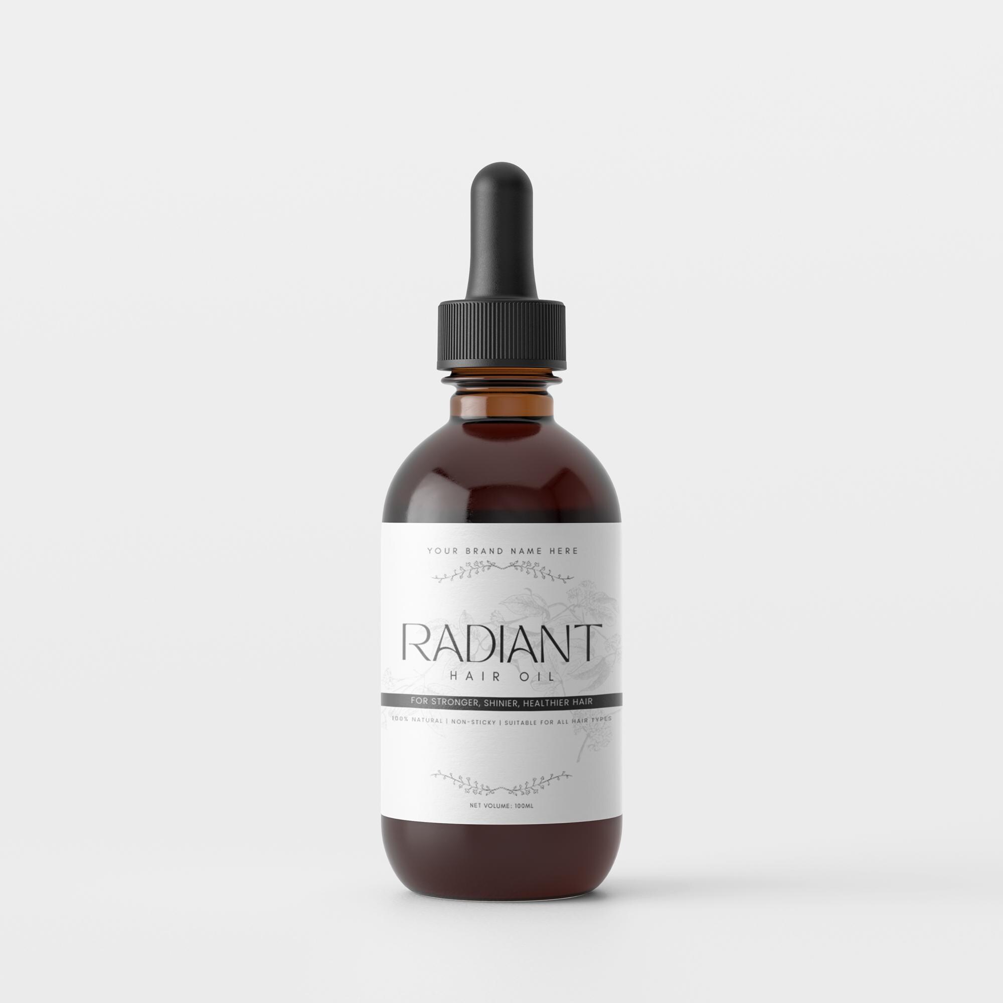 Essential Oil Bottle Label Template, Custom Product Label (canva ...