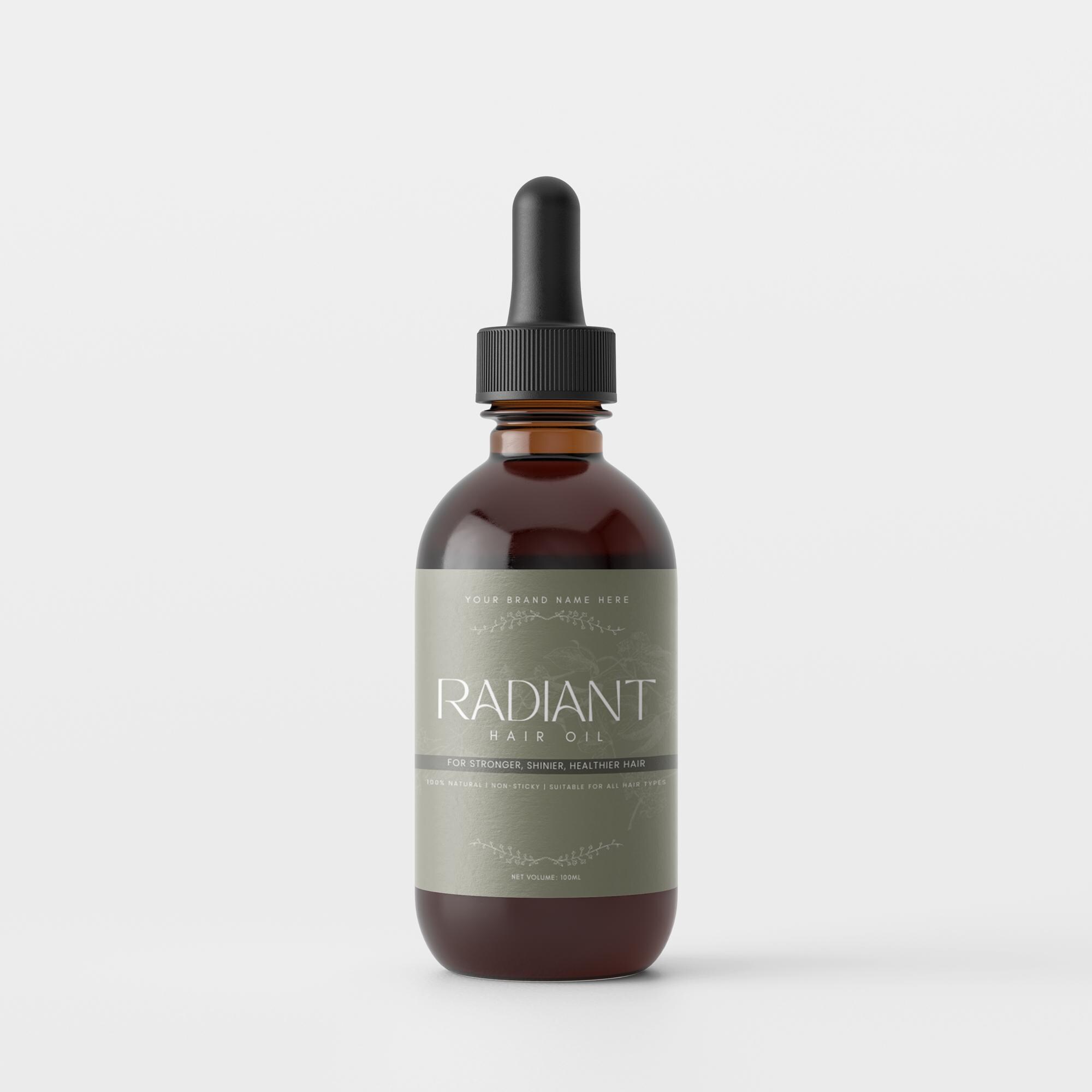 Essential Oil Bottle Label Template, Custom Product Label (canva ...