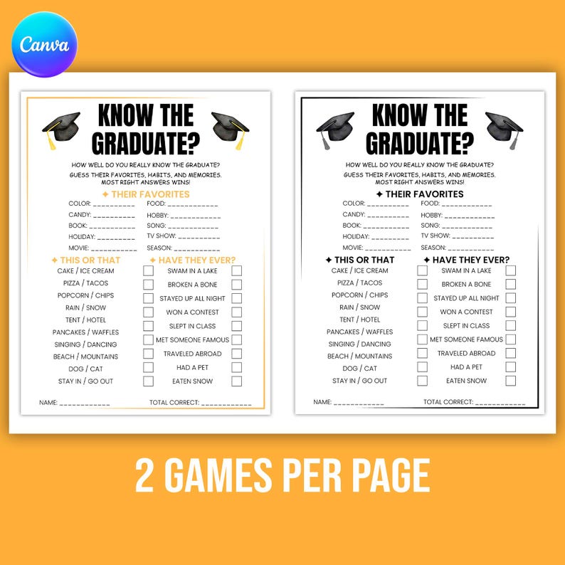 Graduation Game, Who Knows the Graduate Best, How Well Do You Know the ...