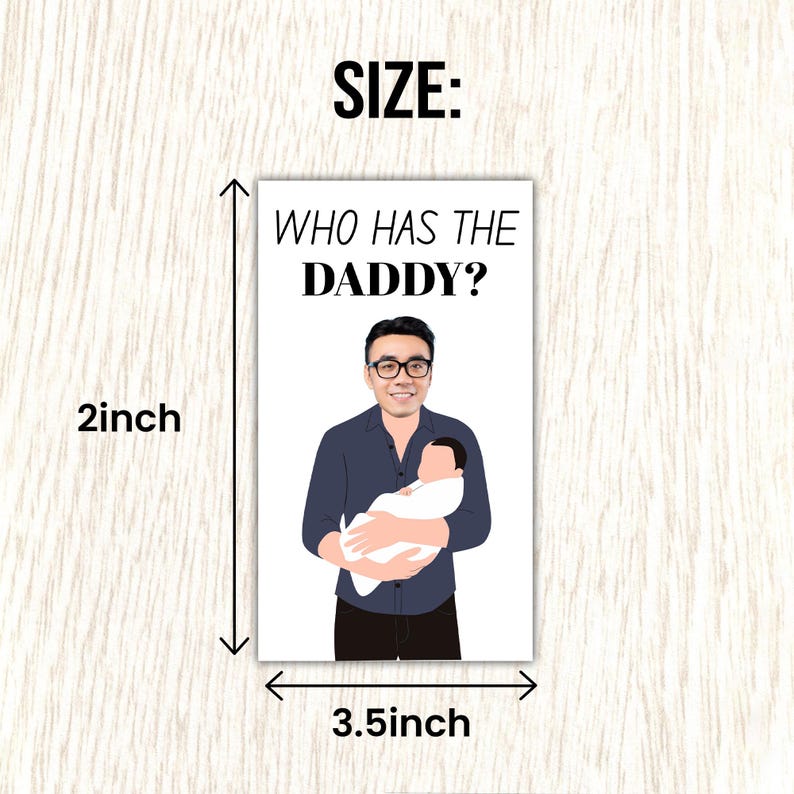 Who Has the Baby Daddy Baby Shower Game, Printed Baby Shower Game, Find ...