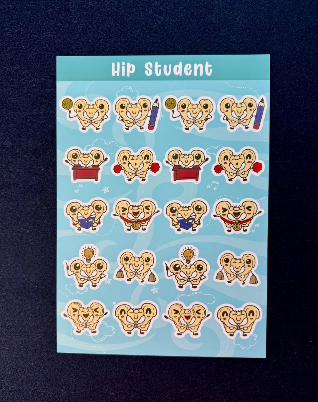 Hip Student Sticker Sheet - Etsy