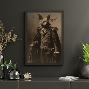 Gothic Bat Vintage Poster, Art Poster Print, Home Decor, Victorian ...