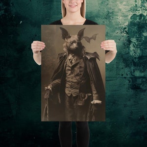 Gothic Bat Vintage Poster, Art Poster Print, Home Decor, Victorian ...