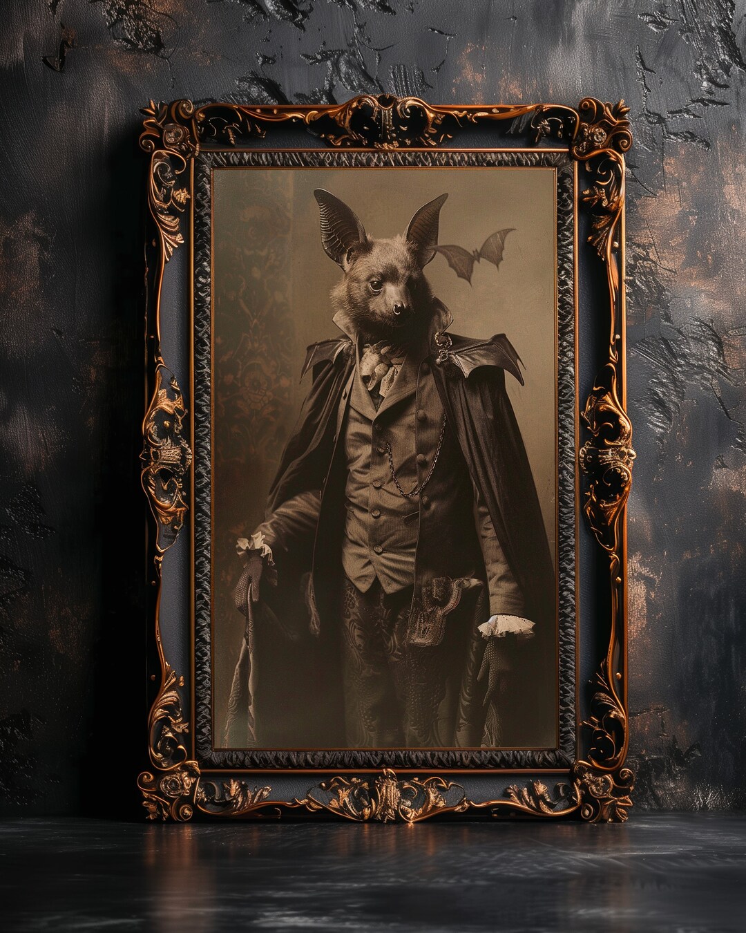 Gothic Bat Vintage Poster, Art Poster Print, Home Decor, Victorian ...