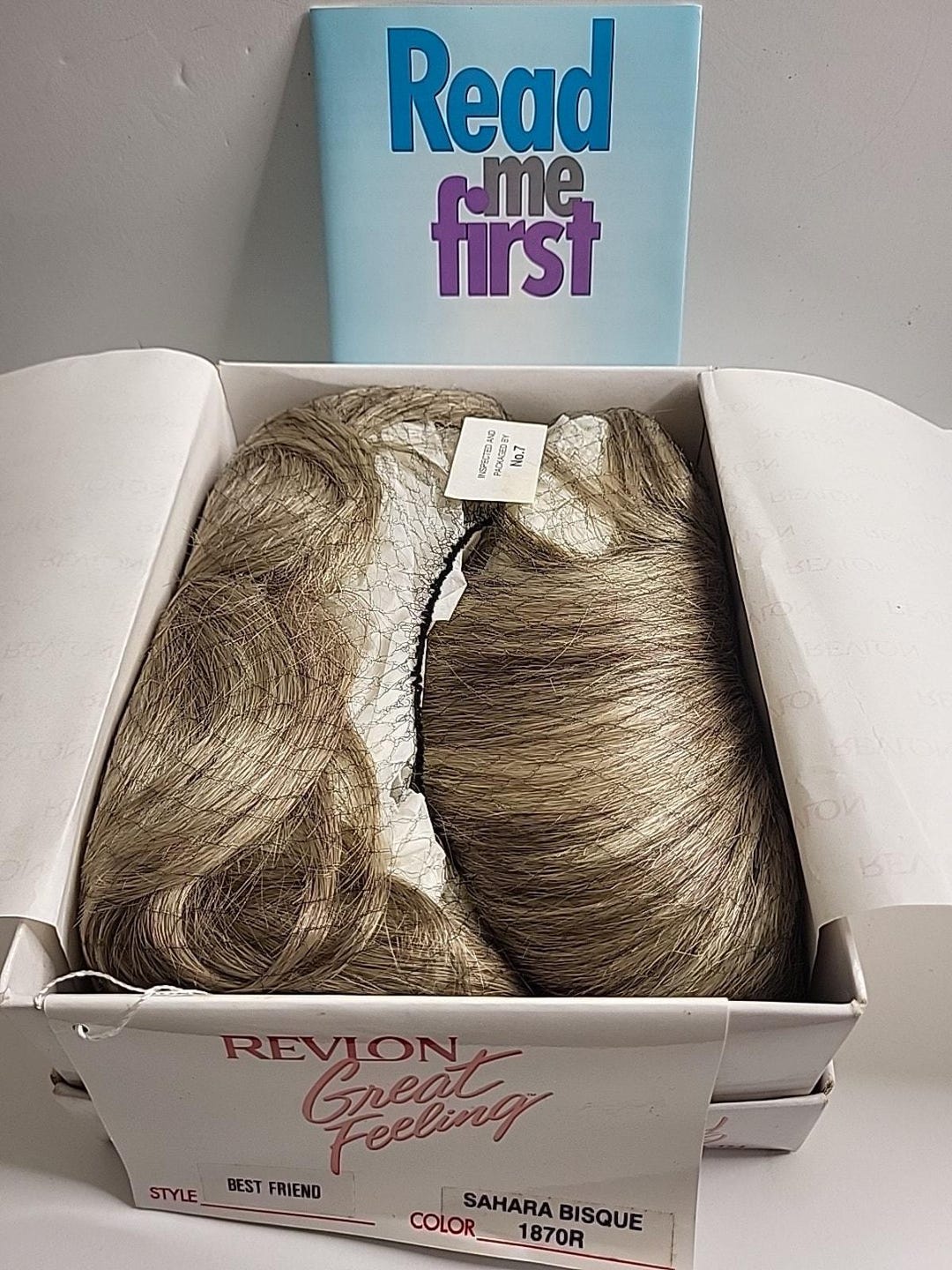Revlon Wig Great Feeling Best Friend in Color 1870R Sahara Bisque New ...