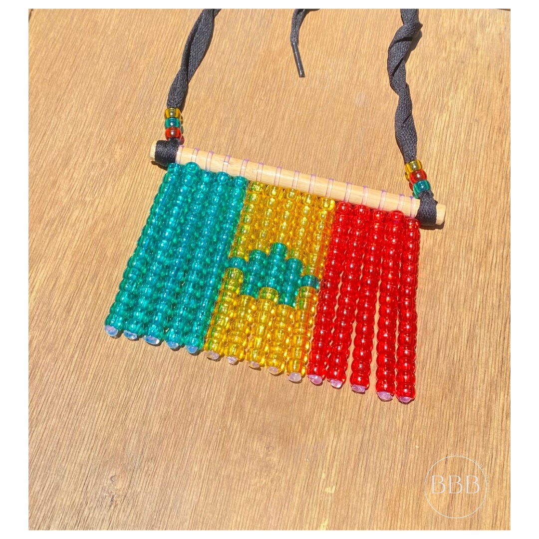 Beaded Sun Catcher, Car Accessories, Senegal Flag, Home Decor, Rearview ...